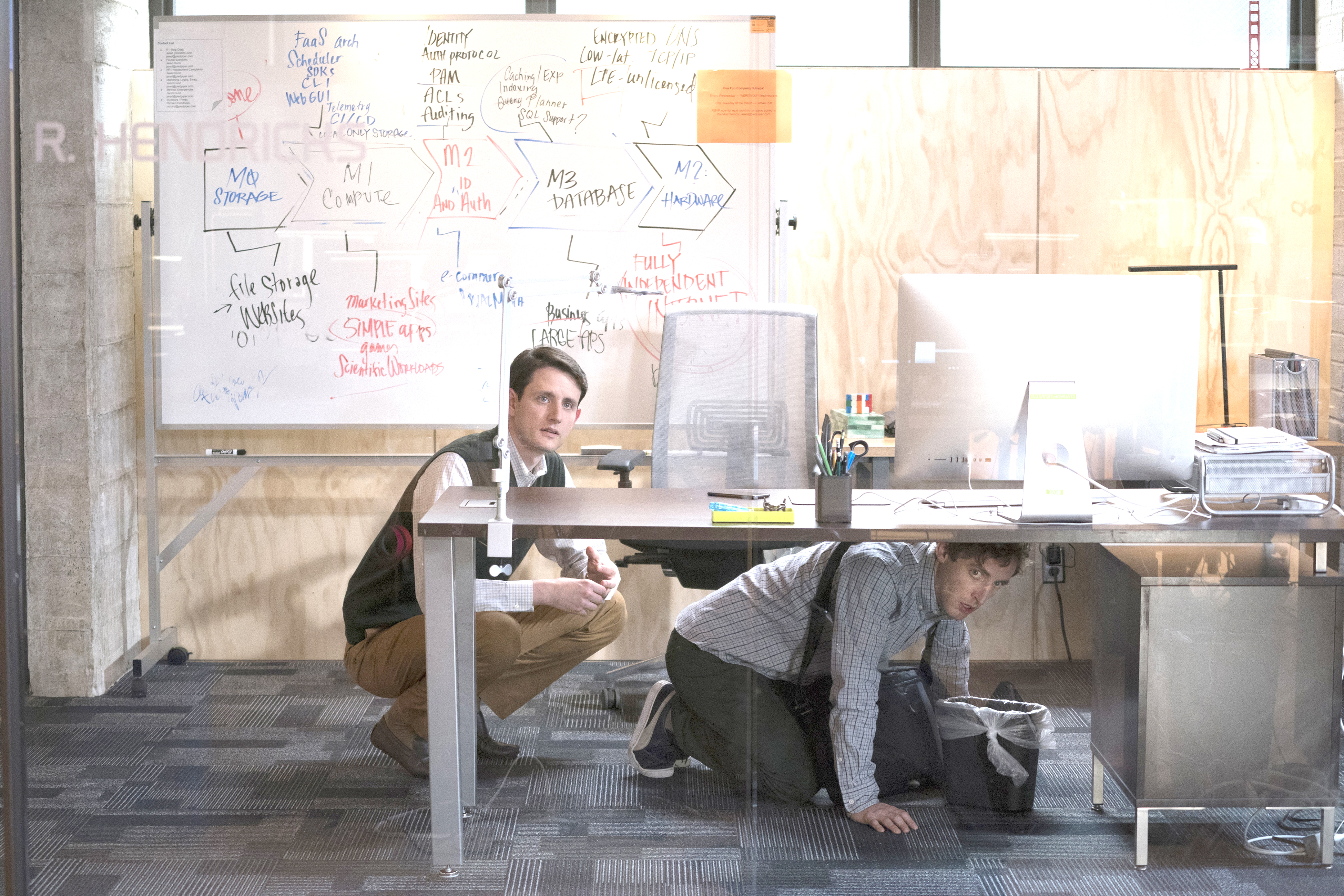 Jared (Zach Woods) and Richard (Thomas Middleditch) – Palo Alto Daily Post