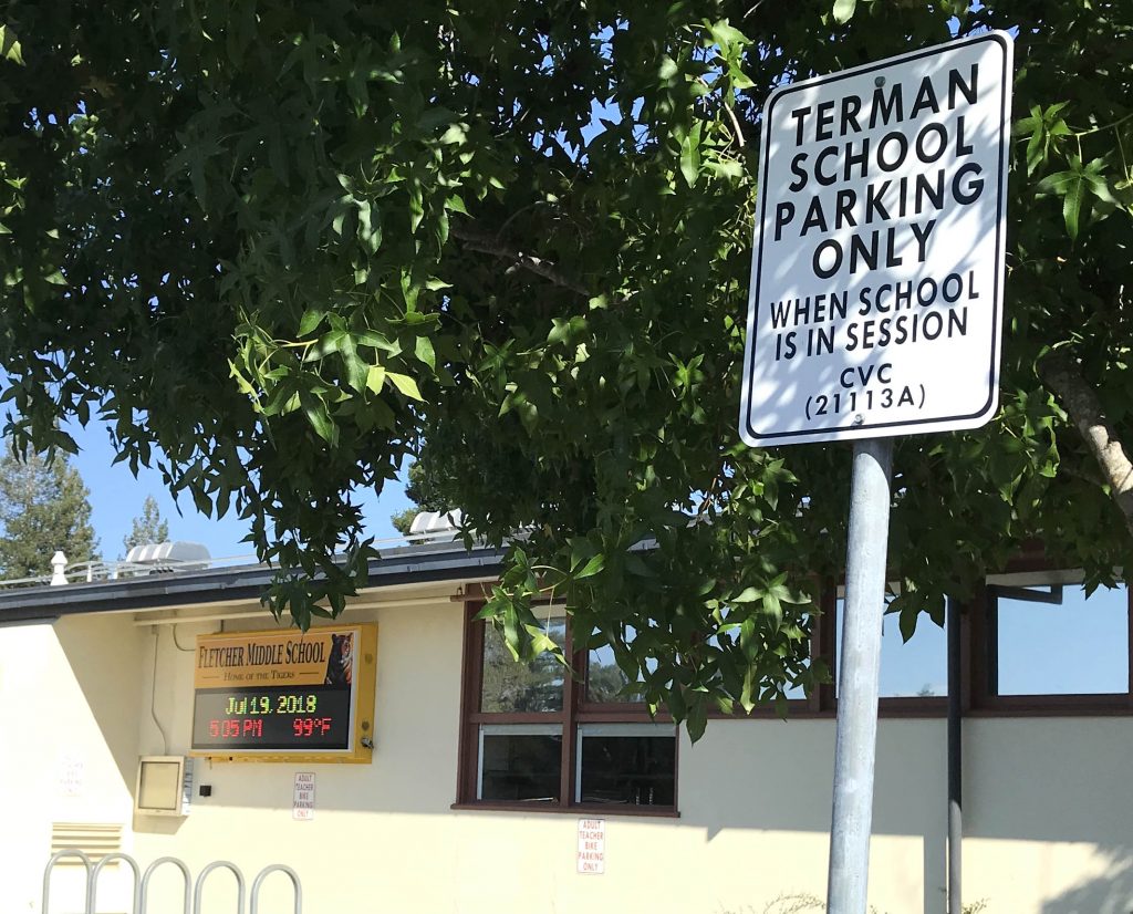 Signs go up at Terman changing school’s name to Fletcher – Palo Alto ...
